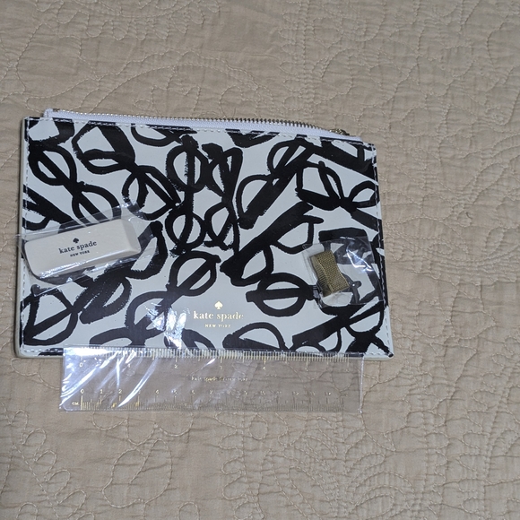 kate spade | Office | Kate Spade Black And White Desk Set | Poshmark